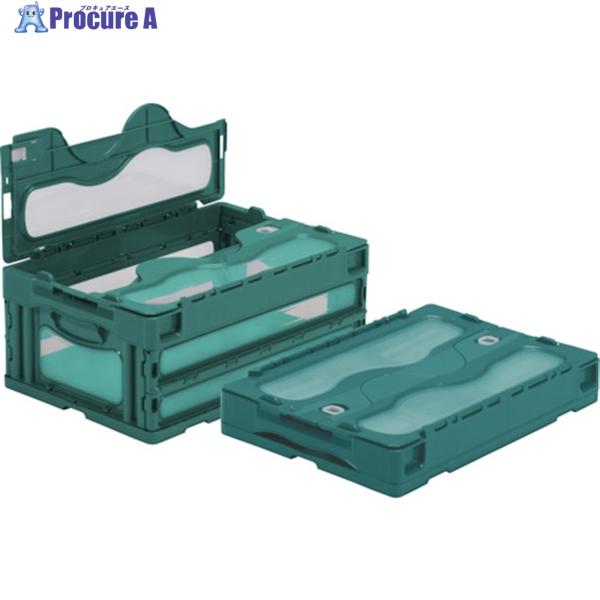 ●容量(L)：33●色：グリーン●外形寸法(mm)間口：530●外形寸法(mm)奥行：366●外形寸法(mm)高さ：230●有効内寸(mm)間口：493●有効内寸(mm)奥行：335●有効内寸(mm)高さ：200●折りたたみ高さ(mm)：9...