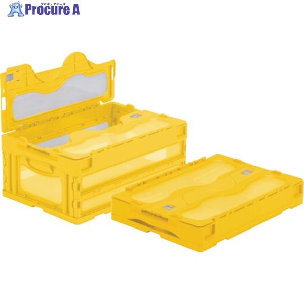 ●容量(L)：33●色：イエロー●外形寸法(mm)間口：530●外形寸法(mm)奥行：366●外形寸法(mm)高さ：230●有効内寸(mm)間口：493●有効内寸(mm)奥行：335●有効内寸(mm)高さ：200●折りたたみ高さ(mm)：9...