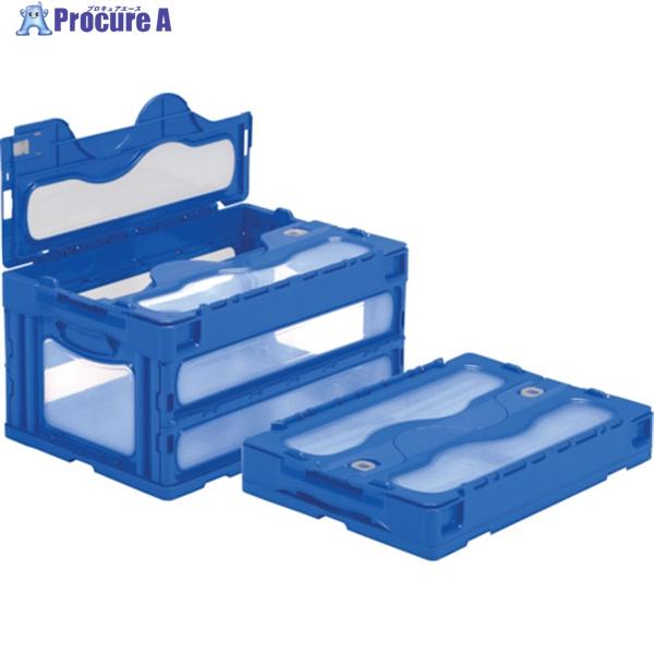 ●容量(L)：41.5●色：ブルー●外形寸法(mm)間口：530●外形寸法(mm)奥行：366●外形寸法(mm)高さ：281●有効内寸(mm)間口：493●有効内寸(mm)奥行：335●有効内寸(mm)高さ：251●折りたたみ高さ(mm)：...