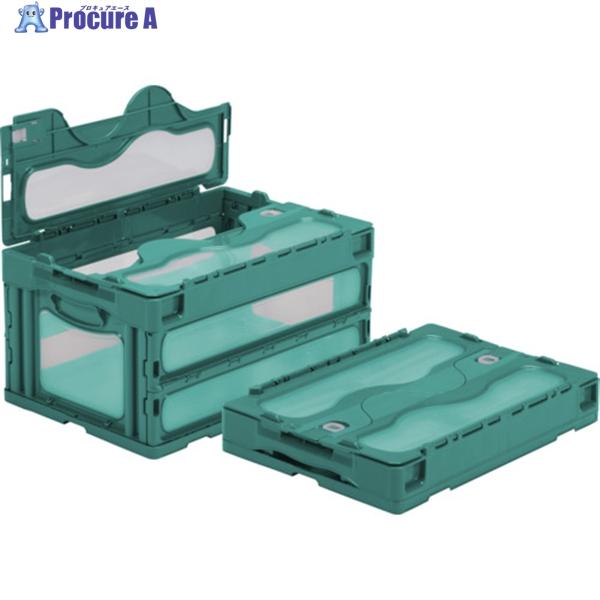 ●容量(L)：41.5●色：グリーン●外形寸法(mm)間口：530●外形寸法(mm)奥行：366●外形寸法(mm)高さ：281●有効内寸(mm)間口：493●有効内寸(mm)奥行：335●有効内寸(mm)高さ：251●折りたたみ高さ(mm)...