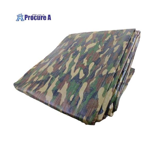 ●色：迷彩色●幅(m)：5.2●長さ(m)：5.2●厚さ(mm)：0.22●番手(#)：3000●ハトメ数(個)：24●ハトメピッチ(cm)：90●耐久期間：約6ヵ月〜1年●引張強度：縦683N/5cm、横600N/5cm●引裂強度：縦14...