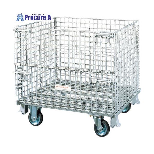 ※車上渡し ●最大積載荷重(kg)：300●呼称寸法(mm)間口×奥行×高さ：800×500×570●最内寸法(mm)間口×奥行×高さ：750×450×400●脚部高さ(mm)：100●最大積載段数(段)：2●線径(mm)：3●網ピッチ(m...