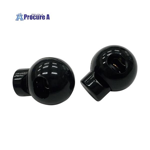 ●縦(mm)：20●横(mm)：16●ひも適合サイズ(mm)：3〜5●色：黒●形状：丸形●袋入数(個)：2●高さ(mm)：15