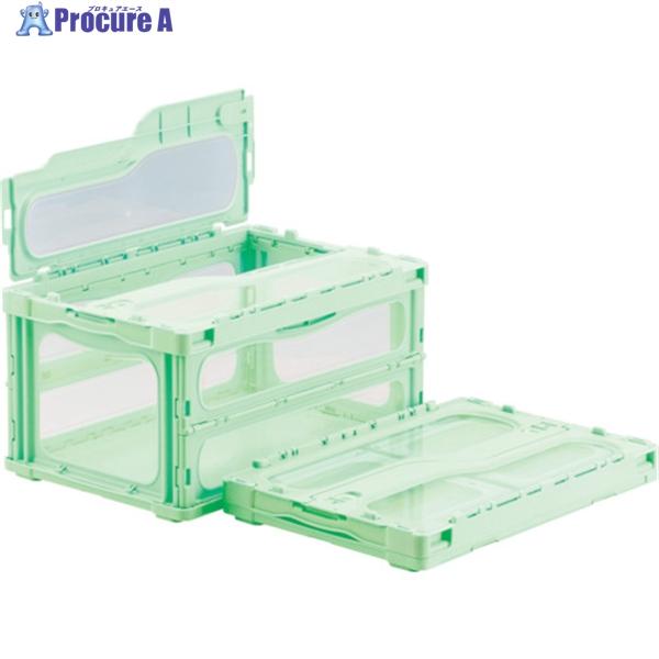 ●容量(L)：42.6●色：グリーン●外形寸法(mm)間口：530●外形寸法(mm)奥行：366●外形寸法(mm)高さ：283●有効内寸(mm)間口：493●有効内寸(mm)奥行：335●有効内寸(mm)高さ：258●折りたたみ高さ(mm)...