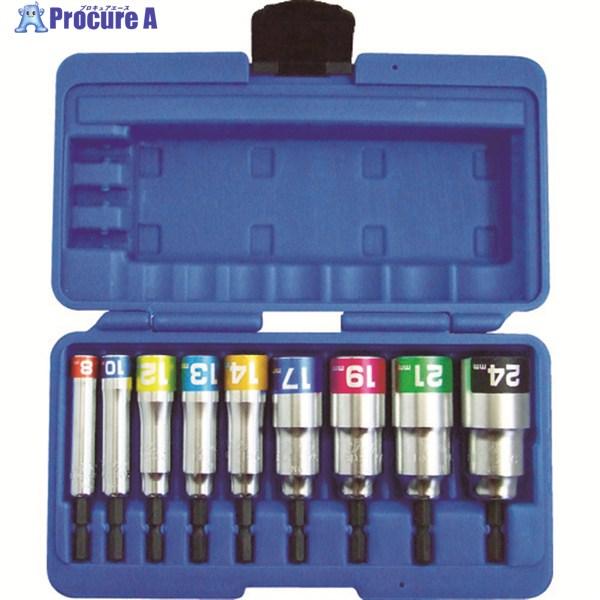 ●対辺寸法(mm)：8、10、12、13、14、17、19、21、24●軸寸法(mm)：6.35●対辺形状：6角サーフェイス●セット内容(点)：9●タイプ：セット●差込角(mm)：六角軸（6.35mm）●サイズ幅(mm)：215●サイズ奥行...