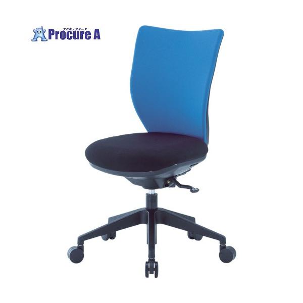 【送料都度見積】 ※車上渡し ●座幅(mm)：450●座奥行(mm)：440●張地：布張り●色：ブルー●座上下昇降機能：ガス調節式●肘有無：無●座高(mm)：430〜520●組立目安：1人5分