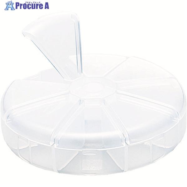 ●色：クリア●外形寸法(mm)間口：110●外形寸法(mm)高さ：23●コマ数：8●外形寸法(mm)直径×高さ：110×32