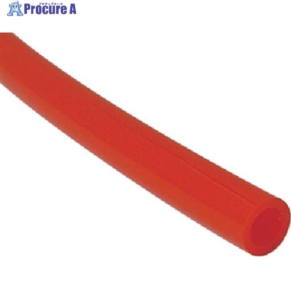 ●色：赤●外径(mm)：8●内径(mm)：5●最小曲げ半径(mm)：15●全長(m)：100●使用流体：圧縮空気・工業用水