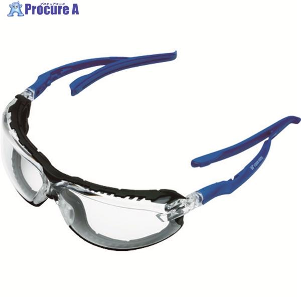 ●レンズ色：クリア●テンプル色：ブルー●フレーム色：ブラック●幅(mm)：165●高さ(mm)：51●長さ(mm)：187●レンズ厚(mm)：2.3●防曇加工：○●防傷加工：○●UVカット：○●角度調整：○●ノーズパッド：○