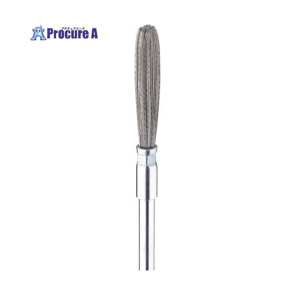 ●線径(mm)：0.2●全長(mm)：100●外径(mm)：8●ブラシ部長さ(mm)：45●軸径(mm)：6●毛材：ステンレス●最高使用回転数(rpm)：1200●タイプ：ストレートソフト●ブラシ長(mm)：45