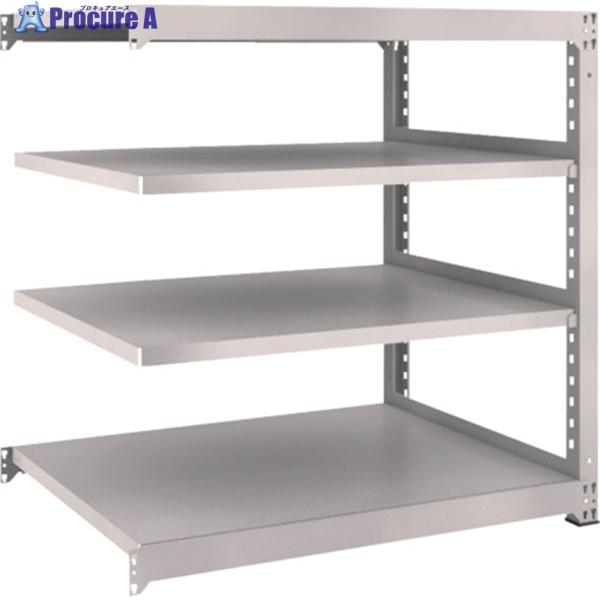 ●間口(mm)：1200●奥行(mm)：931●高さ(mm)：1211●有効間口(mm)：1140●色：ネオグレー●棚段数(段)：4●均等積載量(kg/段)：300●最大積載量(kg/台)：2500●棚板調整ピッチ(mm)：25●タイプ：連...