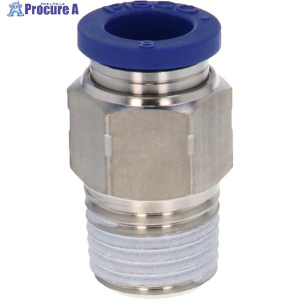 ●適合チューブ外径(mm)：8●接続口径：R1/4●六角対辺(mm)：14●最高使用圧力(MPa)：1.0●使用流体：空気、水、その他薬品など（条件有）●使用温度範囲(℃)：0〜60(凍結なきこと)流路に銅を主成分とする金属材料を使用してい...