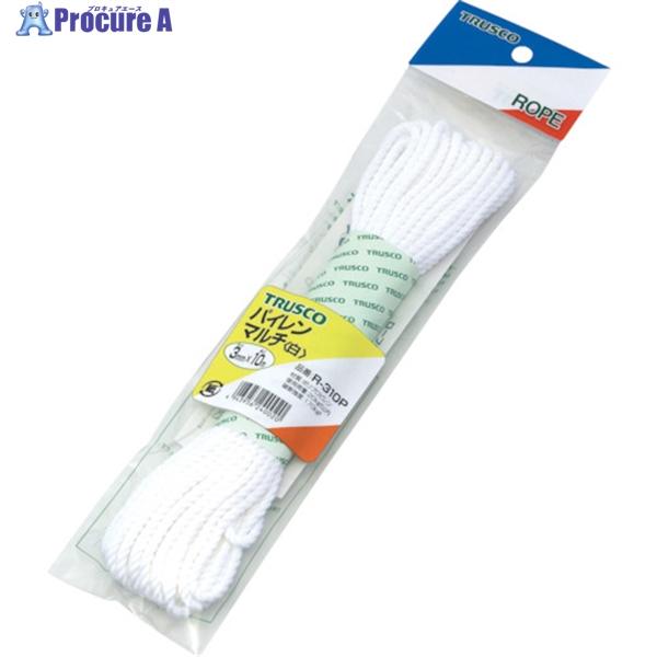 ●色：白●線径(mm)：3●長さ(m)：10●包装形態：袋入●ロープの打ち方：3つ打