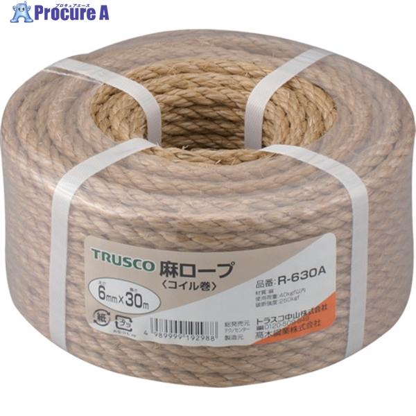 ●色：茶●線径(mm)：6●長さ(m)：30●ロープの打ち方：3打ち●包装形態：バンド掛巻