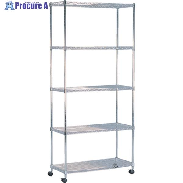 ●間口(mm)：800●奥行(mm)：350●高さ(mm)：1745●有効間口(mm)：744●パイプ径(mm)：19●棚段数(段)：5●均等積載量(kg/段)：50●最大積載量(kg/台)：150(静止時)75(移動時)●棚板調整ピッチ(...