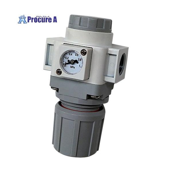 ●設定圧力(MPa)：0.1〜0.85●使用圧力(MPa)：1●使用流体：空気●接続口径：Rc1/2●全長(mm)：133●全幅(mm)：70●流体温度(℃)：5〜60●圧力計：角型