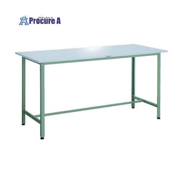 ●天板材質：ポリ化粧●間口(mm)：1204●奥行(mm)：904●高さ(mm)：900●脚部カラー：グリーン(無記号)●均等荷重(kg)：300●アジャスター：M16×l42×P2●天板厚さ(mm)：21.5