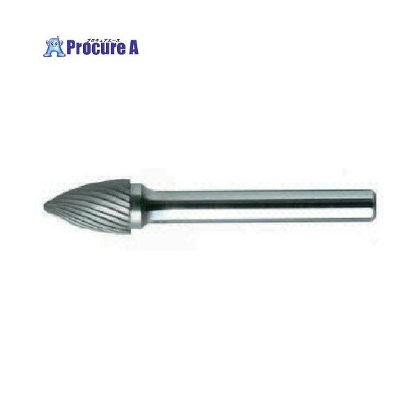 【送料都度見積】●形状：トンガリ型(スパイラルカット)●刃径(mm)：9.5●刃長(mm)：17●軸径(mm)：6●軸長(mm)：45●オール超硬/ロー付：ロー付●最高使用回転数：20000