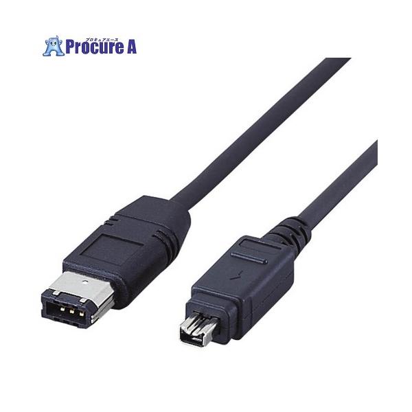 【代引決済不可】  ●色：ブラック●適合機種：4ピン側●コネクタ形状1：デジタルビデオカメラ DV端子4pinオス●コネクタ形状2：パソコン・周辺機器 DV端子6pinオス●長さ：1m●使用目的・用途：4ピン(i.Link、DV端子)・6ピ...