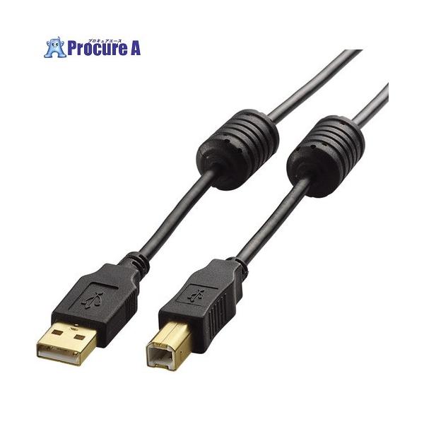●色：ブラック●長さ(m)：5.0●インターフェース：USB(A)オス - USB(B)オス●ケーブル長(m)：5.0※コネクタ部分を除く