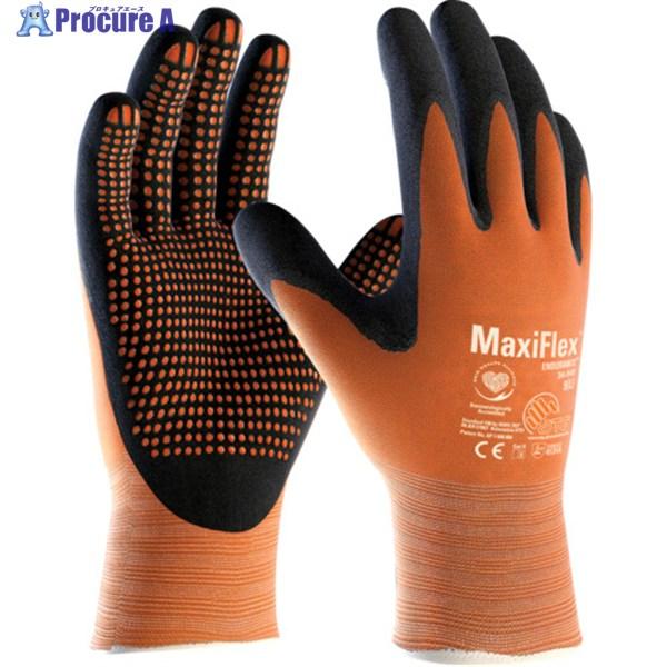 ●色：オレンジ/ブラック●サイズ：XL●ゲージ数：15●全長(cm)：22.5●手のひら周り(cm)：20.0●中指長さ(cm)：7.2●厚さ(mm)：1.1●EN388 2016規格：4131A●コーティング：手のひら側、滑り止めドット