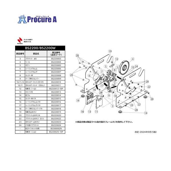 【送料都度見積】●品名：ＢＳ２２００用　カミソリ刃（１０枚入）●適合機種：BS3200