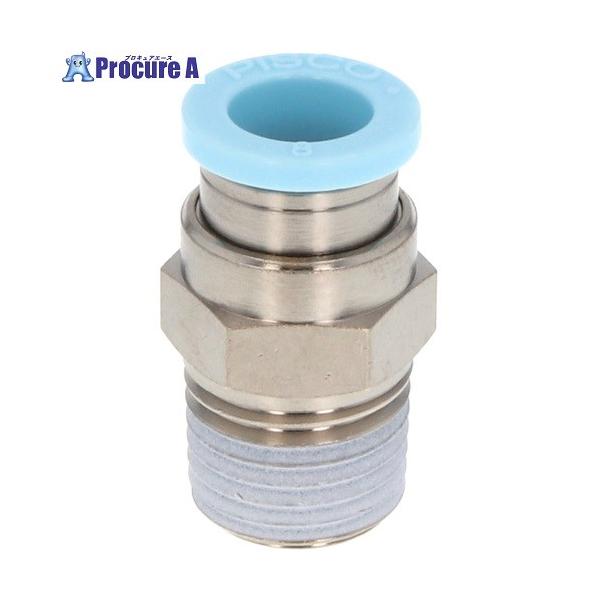 【送料都度見積】●適合チューブ外径(mm)：φ10●最高使用圧力(MPa)：1.0●使用流体：空気、水●使用圧力：-100kPa●使用温度範囲(℃)：0〜60(凍結なきこと)●形状：ストレート●色：開放リング：ライトブルー、樹脂本体：ライト...