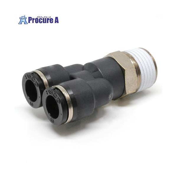 【送料都度見積】●最高使用圧力(MPa)：1.0●使用流体：空気、水●使用温度範囲(℃)：0〜60(凍結なきこと)●使用圧力：-100kPa●形状：ブランチワイ●色：開放リング：ライトブルー、樹脂本体：ライトグレー●適用ネジサイズ：R1/2