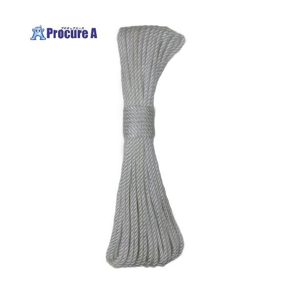 【送料都度見積】●色：白●線径(mm)：3●長さ(m)：20●包装形態：袋入●ロープの打ち方：3つ打