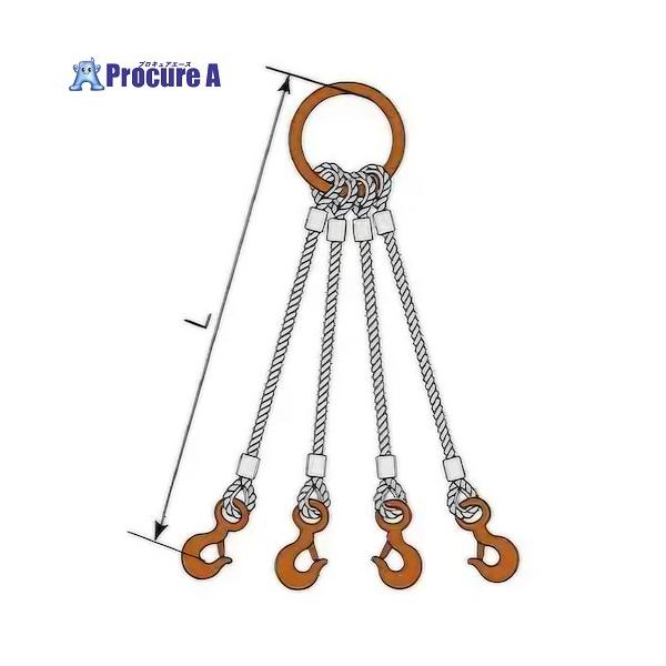 【送料都度見積】●全長(m)：2●スリング径(mm)：12●30゜吊り(t)：3●60゜吊り(t)：3