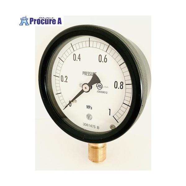 【送料都度見積】●圧力レンジ(MPa)：0.1●形状：立形●外径(mm)：75Φ●接続部サイズ：Ｇ3/8Ｂ●測定流体：気体・液体●接液部材質：真鍮●精度：1.6％●ケース形状：B枠