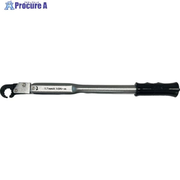 ●設定トルク(N・m)：18●トルク調整範囲(N・m)：18●全長(mm)：380●フレアナットサイズ：1/4インチ●二面幅寸法(mm)：17