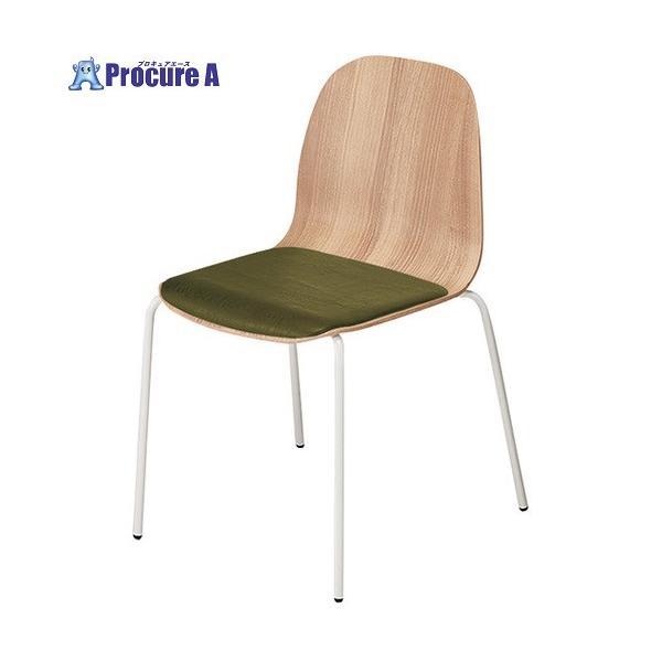 ※個人宅様送り不可 ●座幅(mm)：390●座奥行(mm)：450●座面高さ(mm)：445●幅(mm)：495●奥行(mm)：540●高さ(mm)：765●張地：ビニールレザー●色：カーキ●背面色：サンドウォールナット●座面色：カーキ●脚...