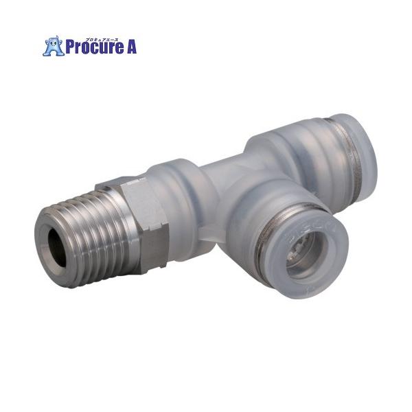 【送料都度見積】●最高使用圧力(MPa)：1.0(at0〜20℃)●使用流体：空気、水、その他薬品など●使用圧力：-100kPa●使用温度範囲(℃)：0〜80(凍結なきこと)●形状：ブランチティー●適合チューブ外径(インチ)：1/2●適用ネ...