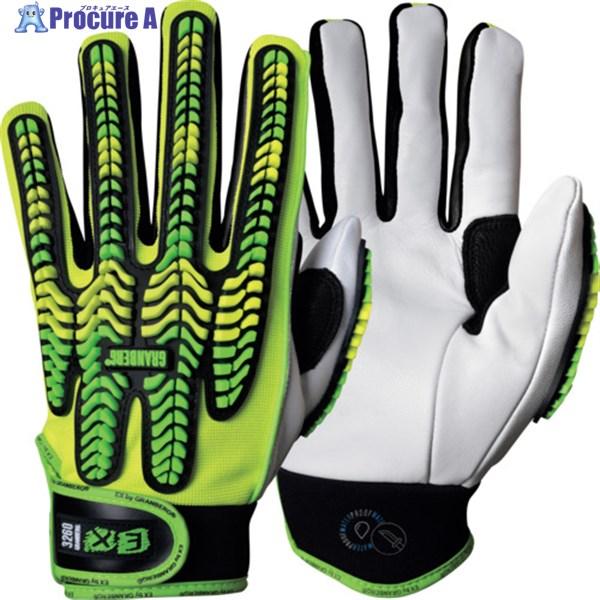 ●色：グリーン/ホワイト●サイズ：M●全長(cm)：23●手のひら周り(cm)：21●中指長さ(cm)：8.5●厚さ(mm)：2.2●EN388 2016規格：2X32DP●耐切創レベル：XD●ANSI/ISEA 138-2019：対衝撃レベル２