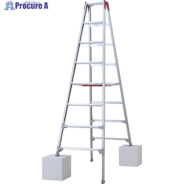 ●最大使用質量(kg)：100●天板高さ(m)：2.21〜2.52●収納時全長(m)：2.32●天板寸法(mm)：278×167●踏ざん間隔(mm)：298●踏ざん踏面幅(mm)：60●脚部最大伸縮幅(mm)：310●脚部伸縮ピッチ(mm)...