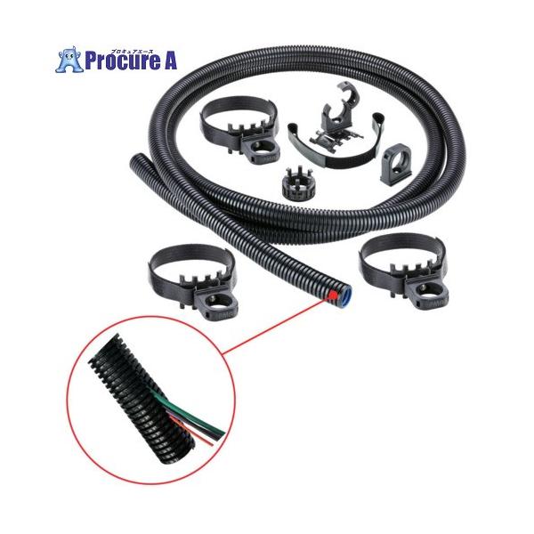 ●色：黒●呼び径(mm)：17●長さ(m)：4●内径(mm)：15.2●外径(mm)：21.1●適合コンジットチューブサイズ(NW)：17●セット内容：XTPCG-17BB.3L/BCCH-17/BCSR-17/BFH-23-0