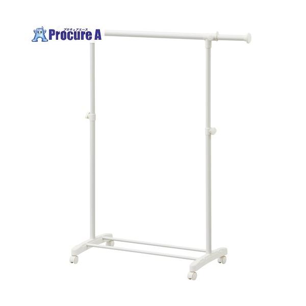 【送料都度見積】●間口(mm)：810〜1265●奥行(mm)：450●高さ(mm)：895〜1500●色：ホワイト●タイプ：シングル●耐荷重：全体約17kg、ハンガーパイプ約15kg、スライドパイプ1本あたり約1kg●収納の目安：Yシャツ...