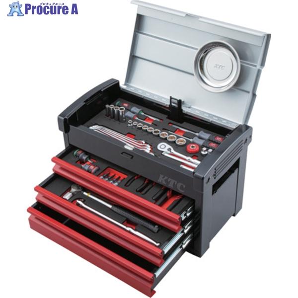 ※車上渡し ●ケース色：ブラック/シルバー/レッド●ケース寸法(mm)間口：510●ケース寸法(mm)奥行：275●ケース寸法(mm)高さ：325●セット内容(点)：66●差込角(mm)：9.5●引出しサイズ(mm)：1・2段目:420×2...