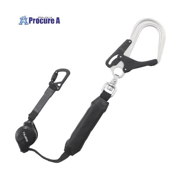 ●最大使用可能質量(kg)：130●色：黒/銀●ランヤード寸法長さ(mm)：150●フックタイプ：L8●フック口開き(mm)構造物側：63●長さ(mm)：1500●ランヤード長(m)：1.5(収納時約0.70m)●最大自由落下距離：130k...