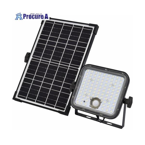 【送料都度見積】●光源色：昼光色●使用電球(W)：30●電源：リチウムイオンバッテリー6.4V 6000mAh●点灯保持時間：60秒●明るさ(lm)：4800●サイズ(mm)：灯具 W183×D50×H164、ソーラーパネル W238×D2...