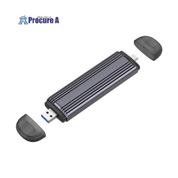 【送料都度見積】●色：シルバー●インターフェース：USB Type-A：USB 3.2 Gen2 (10Gbps)USB Type-C：USB 3.2 Gen2 (10Gbps)●コネクタ形状：USB Type-A/USB Type-Cポー...