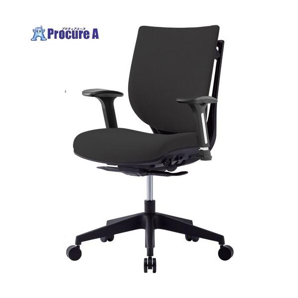 【送料都度見積】 ※車上渡し ●座幅(mm)：455●座奥行(mm)：420●座面高さ(mm)：435〜555●幅(mm)：690〜750●奥行(mm)：650●高さ(mm)：915〜1035●張地：ファブリック●色：ブラック●脚色：ブラッ...