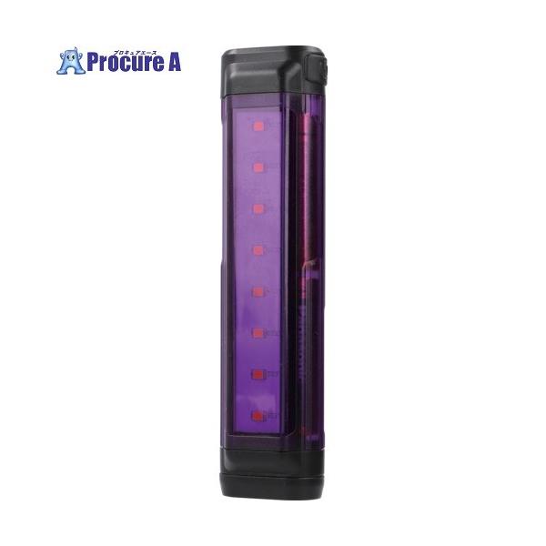 ●色：紫半透明●幅(mm)：35●長さ(mm)：26.5●LED数(個)：8●高さ(mm)：139●横(mm)：35●厚さ(mm)：26.5●取付仕様：底面マグネット●縦(mm)：139●電源：単3アルカリ乾電池×4本●等級(級)：IP54...