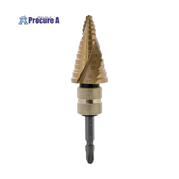 ●段幅(mm)：2.5(3)●段数(段)：11●シャンク径(mm)：6.35●穴あけ寸法(φ)：(6)、13、15、16、21、22、25、27、28、30.5、(34)●表面処理：チタンコーティング●シャンク(mm)：6.35六角軸(ドラ...