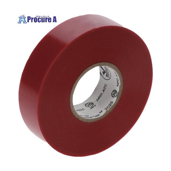 ●色：レッド●幅(mm)：19●長さ(m)：10●厚さ(mm)：0.2●テープカット条件：手で切断可能●使用温度範囲(℃)：-10〜80●粘着力(N/10mm)：1.6●引張強度(N/10mm)：25●適合規格：JIS C 2336●絶縁破...