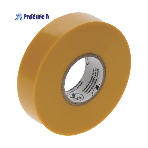 ●色：イエロー●幅(mm)：19●長さ(m)：10●厚さ(mm)：0.2●テープカット条件：手で切断可能●使用温度範囲(℃)：-10〜80●粘着力(N/10mm)：1.6●引張強度(N/10mm)：25●適合規格：JIS C 2336●絶縁...