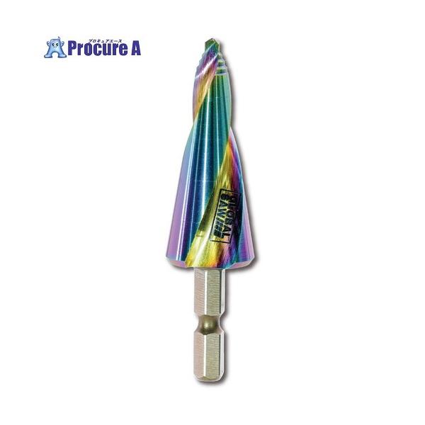 ●シャンク径(mm)：六角軸 6.35●穴あけ寸法(φ)：4-20●全長(mm)：77●表面処理：極光コーティング(炭窒化アルミニウムチタン)●シャンク形状：六角軸