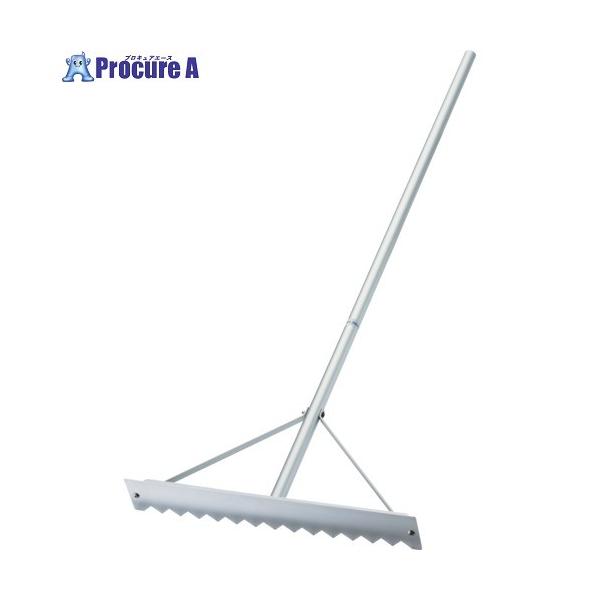 【送料都度見積】平型・歯型兼用、幅60×全長150×高さ9.4cm、柄：直径30mm、材質：アルミ（アルマイト仕上）