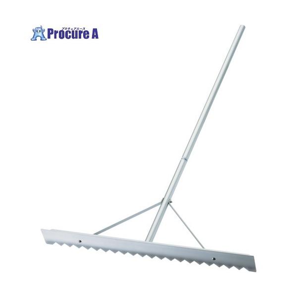 【送料都度見積】平型・歯型兼用、幅80×全長150×高さ9.4cm、柄：直径30mm、材質：アルミ（アルマイト仕上）